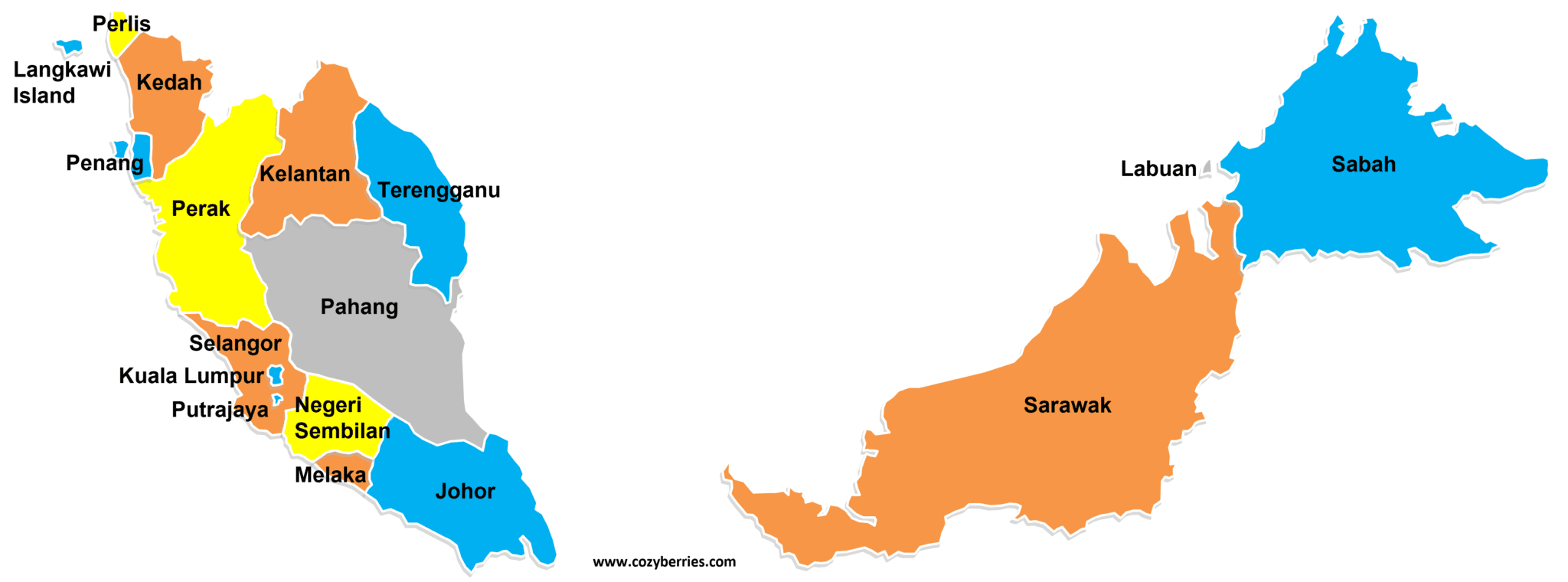 Malaysia Map | Peta Malaysia